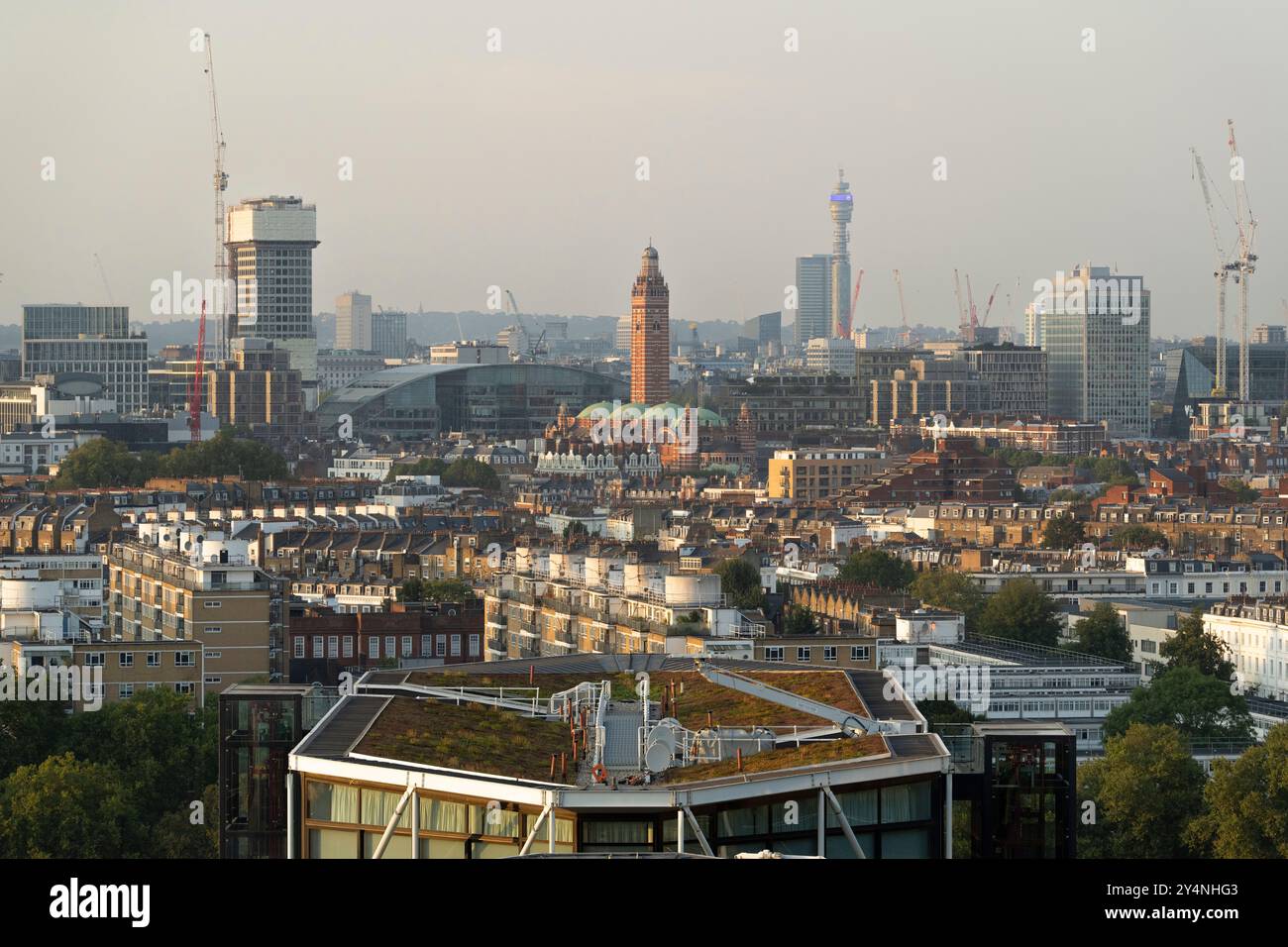 Panoramic view of London from Nine Elms, showcasing the City of ...