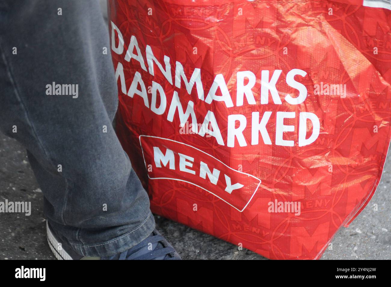 Copenhagen/ Denmark/19 September 2024/ Meny grocery store in danish ...