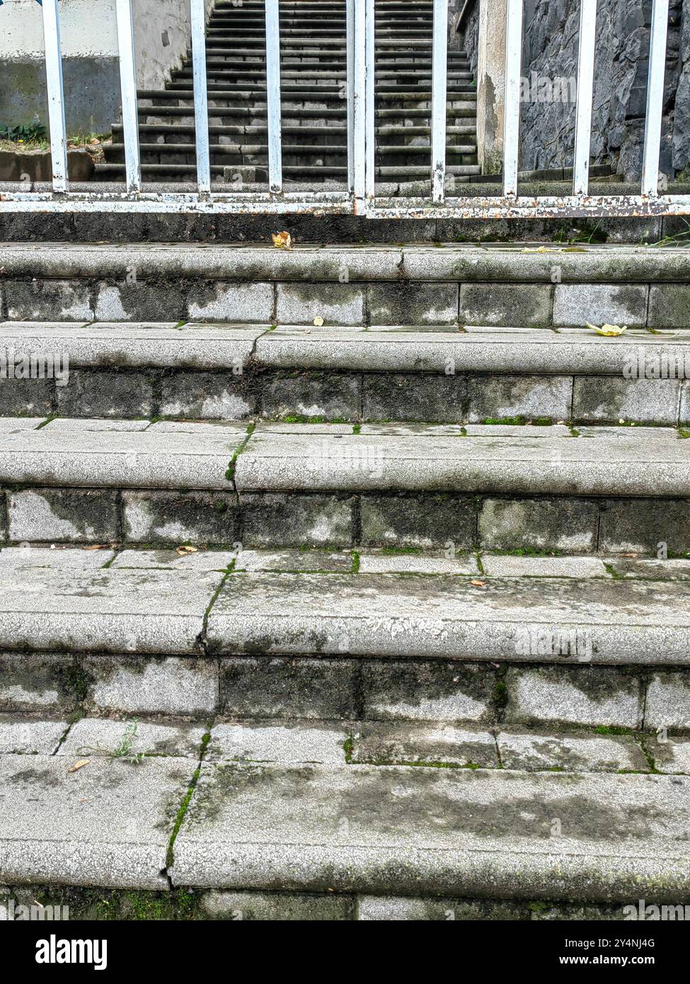 Concrete Steps and Metal Frame: Architectural Contrast Stock Photo - Alamy