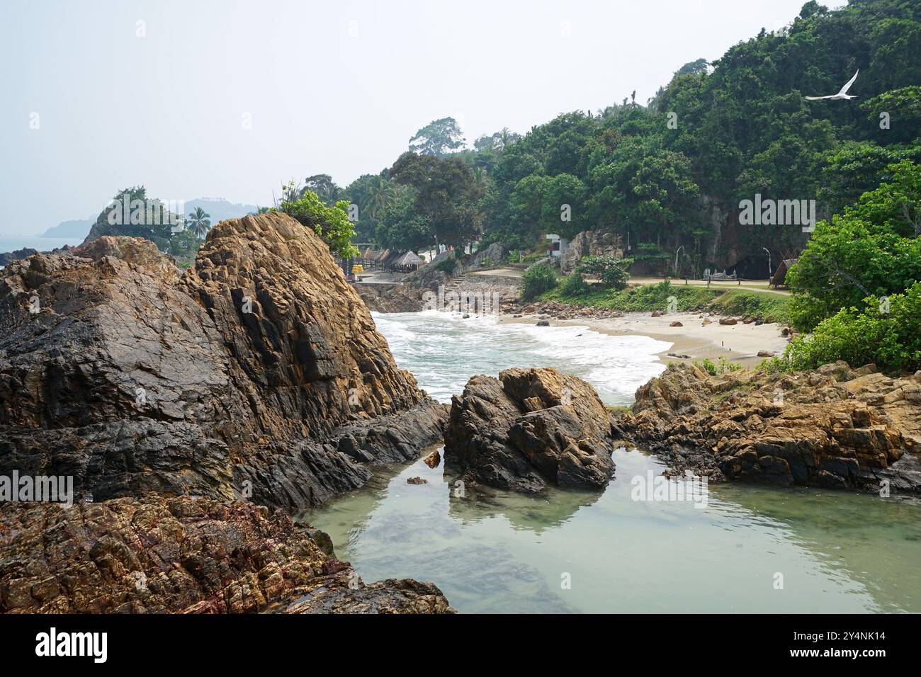 Pantai Marina Beach, Kalianda, Lampung, Sumatera, Indonesia Stock Photo ...