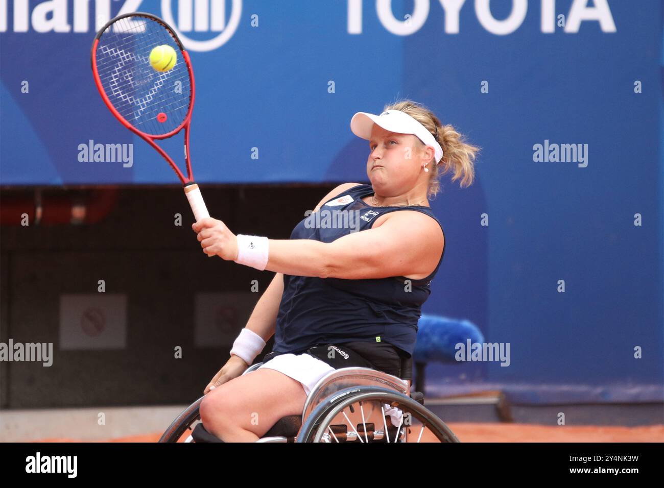 Aniek VAN KOOT of the Netherlands in the womens singles wheelchair ...