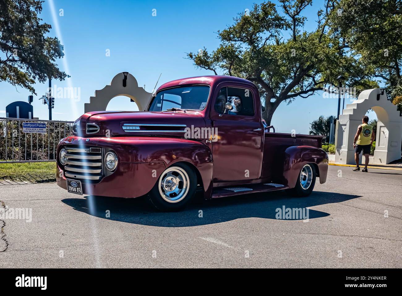 Gulfport, MS - October 02, 2023: Low perspective front corner view of a ...