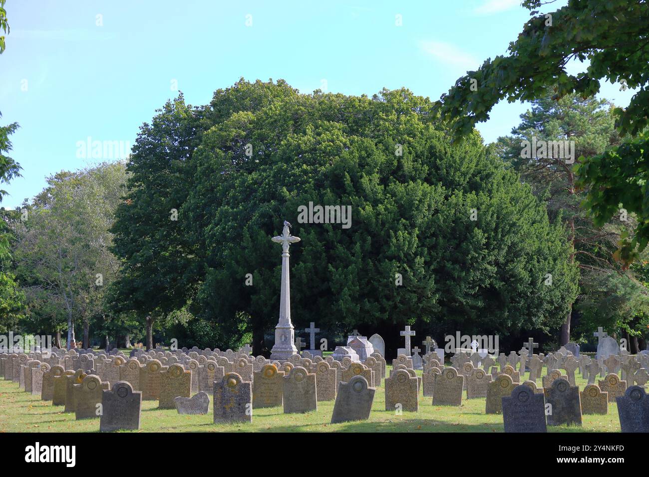 Gosport, Hampshire, England. 13 September 2024. headstones and a ...