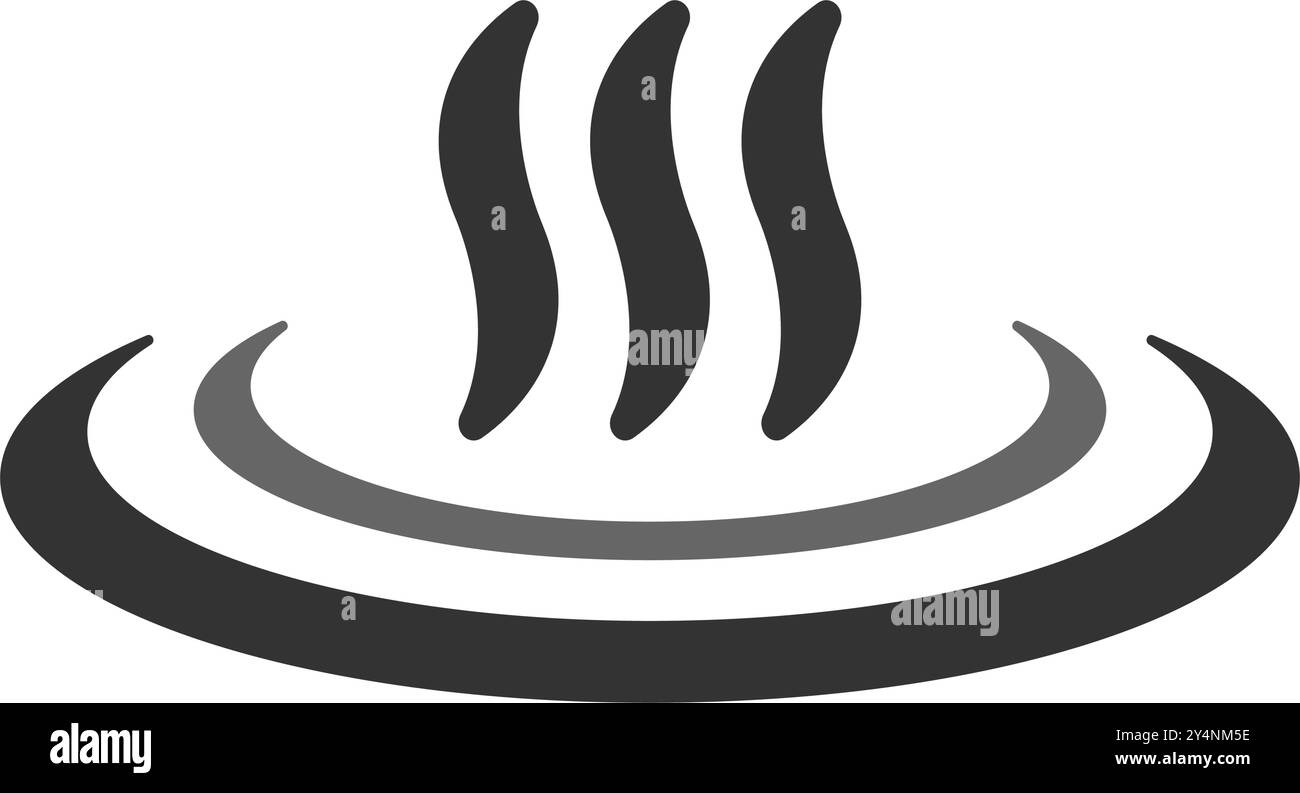Onsen Hot Springs Icon Design Template Stock Vector Image And Art Alamy