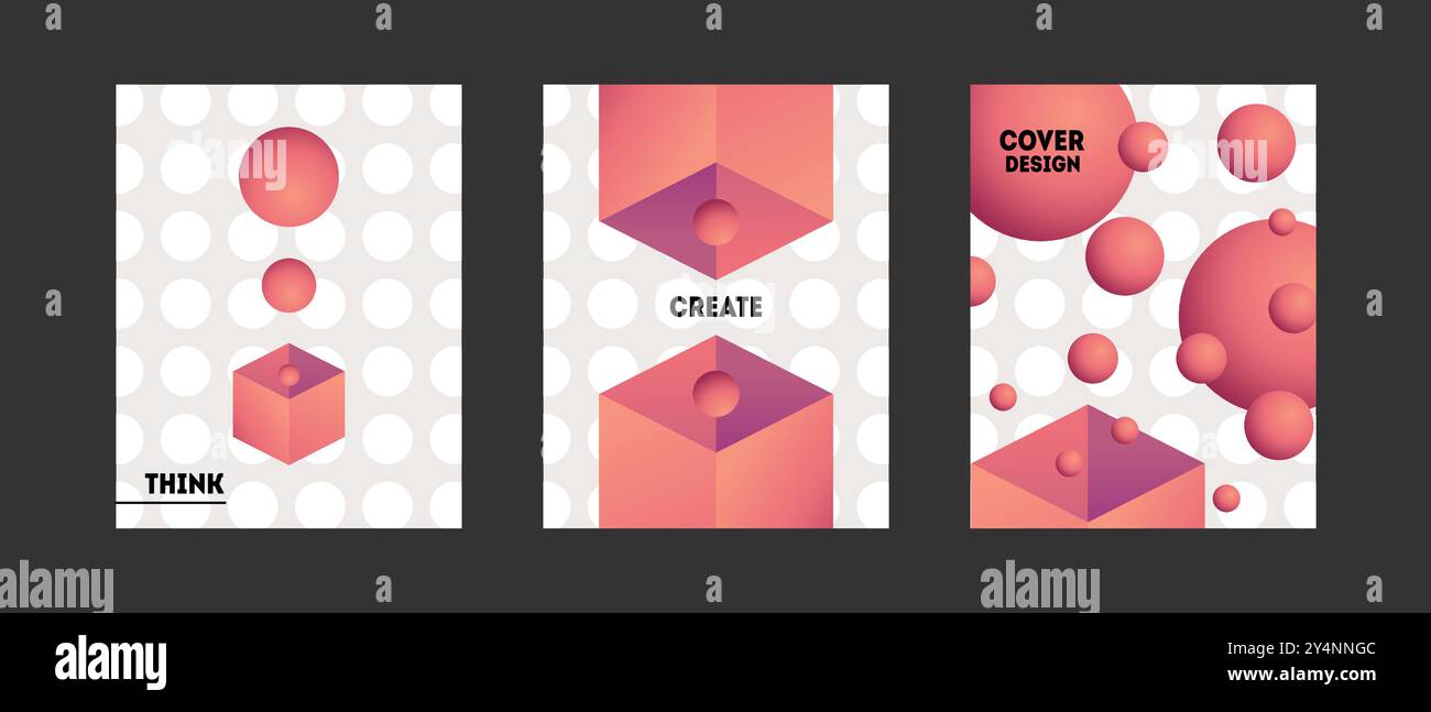 Set of modern color posters Stock Vector Image & Art - Alamy