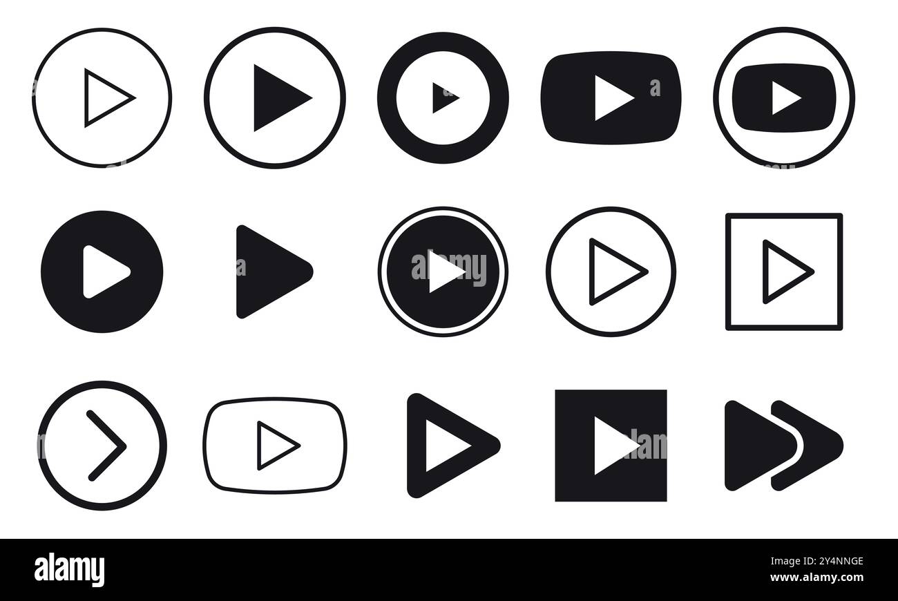 Video website Stock Vector Images - Alamy