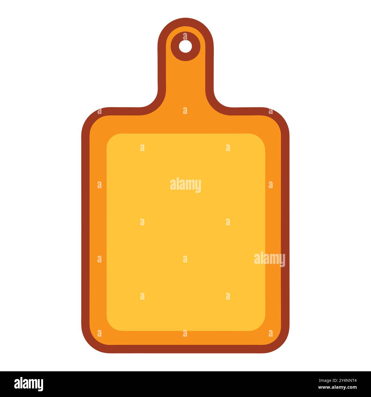 Kitchen Tool Cutting Board with Knife Vector Graphic Stock Vector Image ...