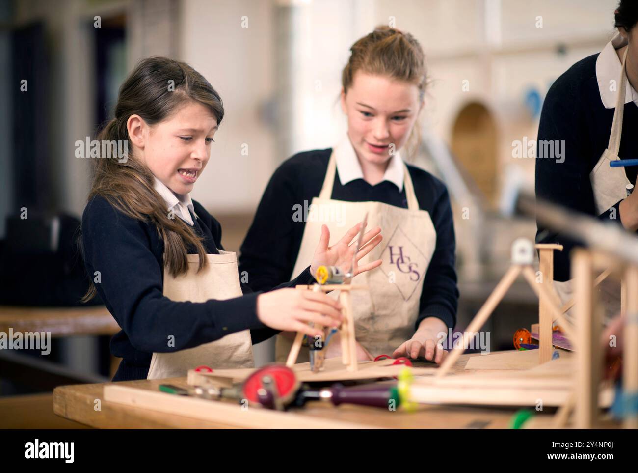 A Design and Technology class at a girls' school, UK Stock Photo - Alamy