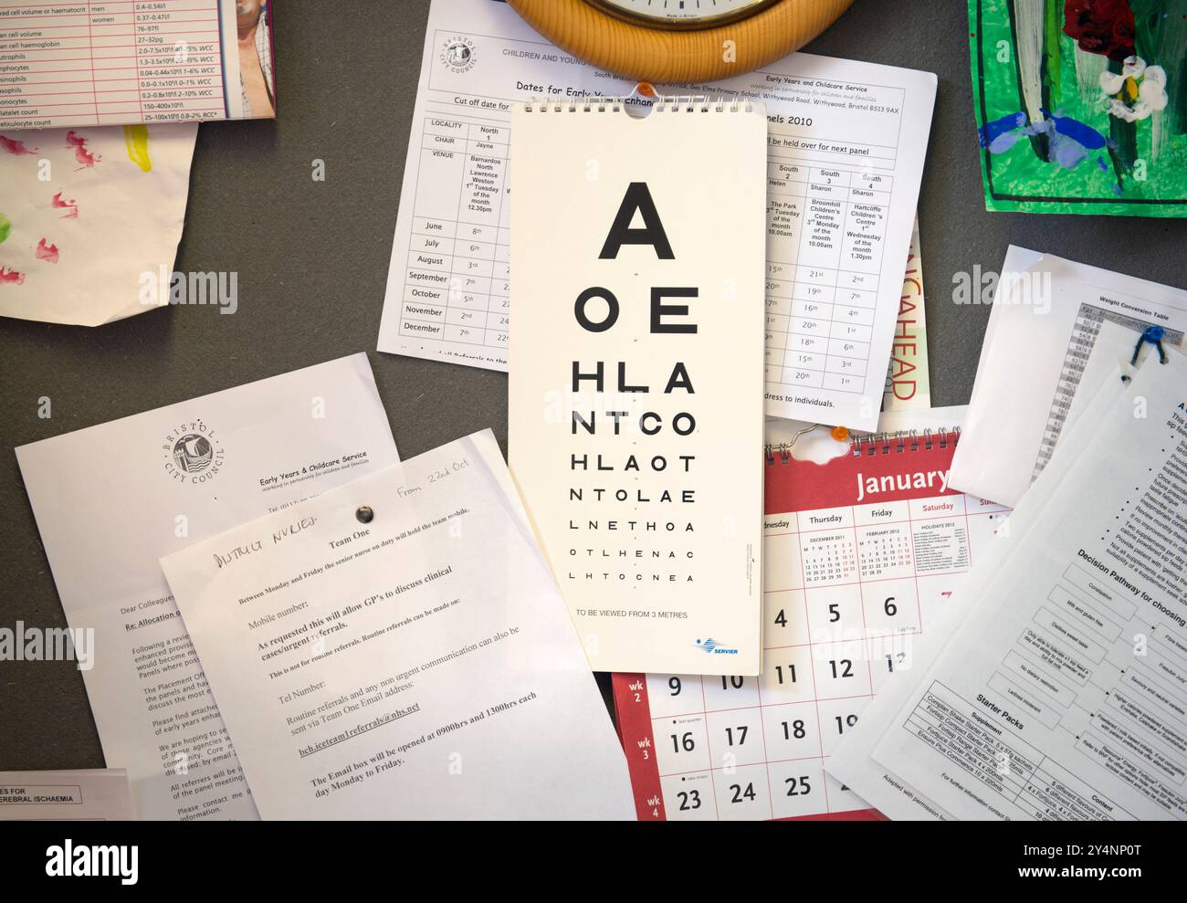 Eye test chart hi-res stock photography and images - Alamy