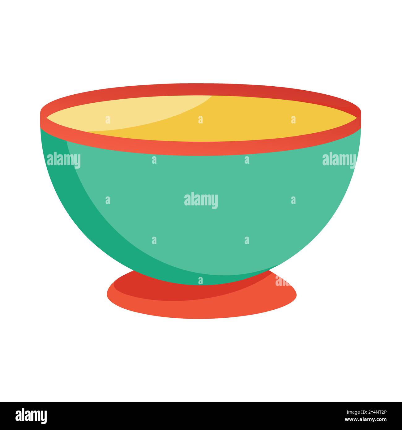 Vector illustration of a minimalistic mixing bowl Stock Vector Image ...