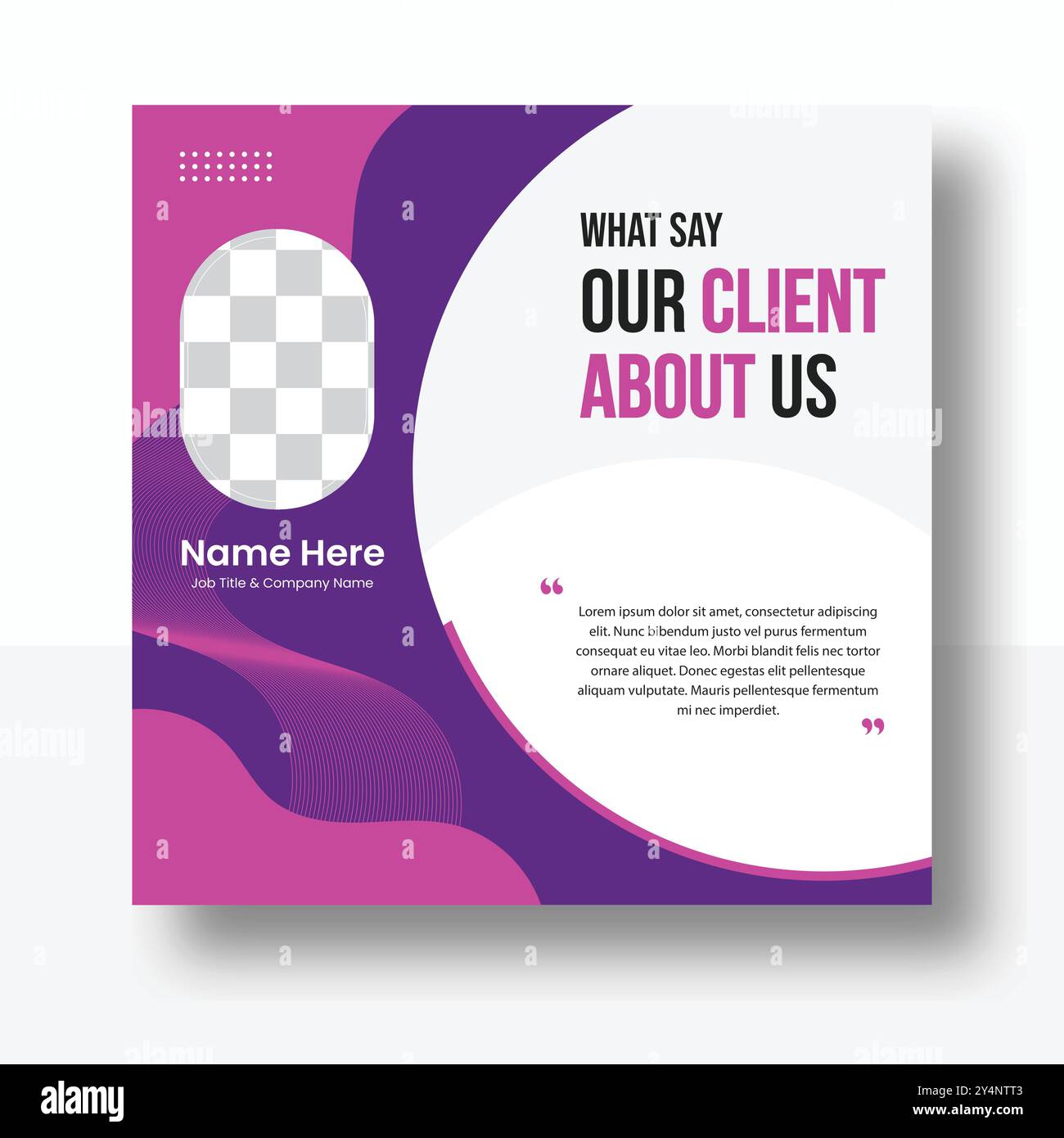 Business testimonial template design and customer feedback layout ...