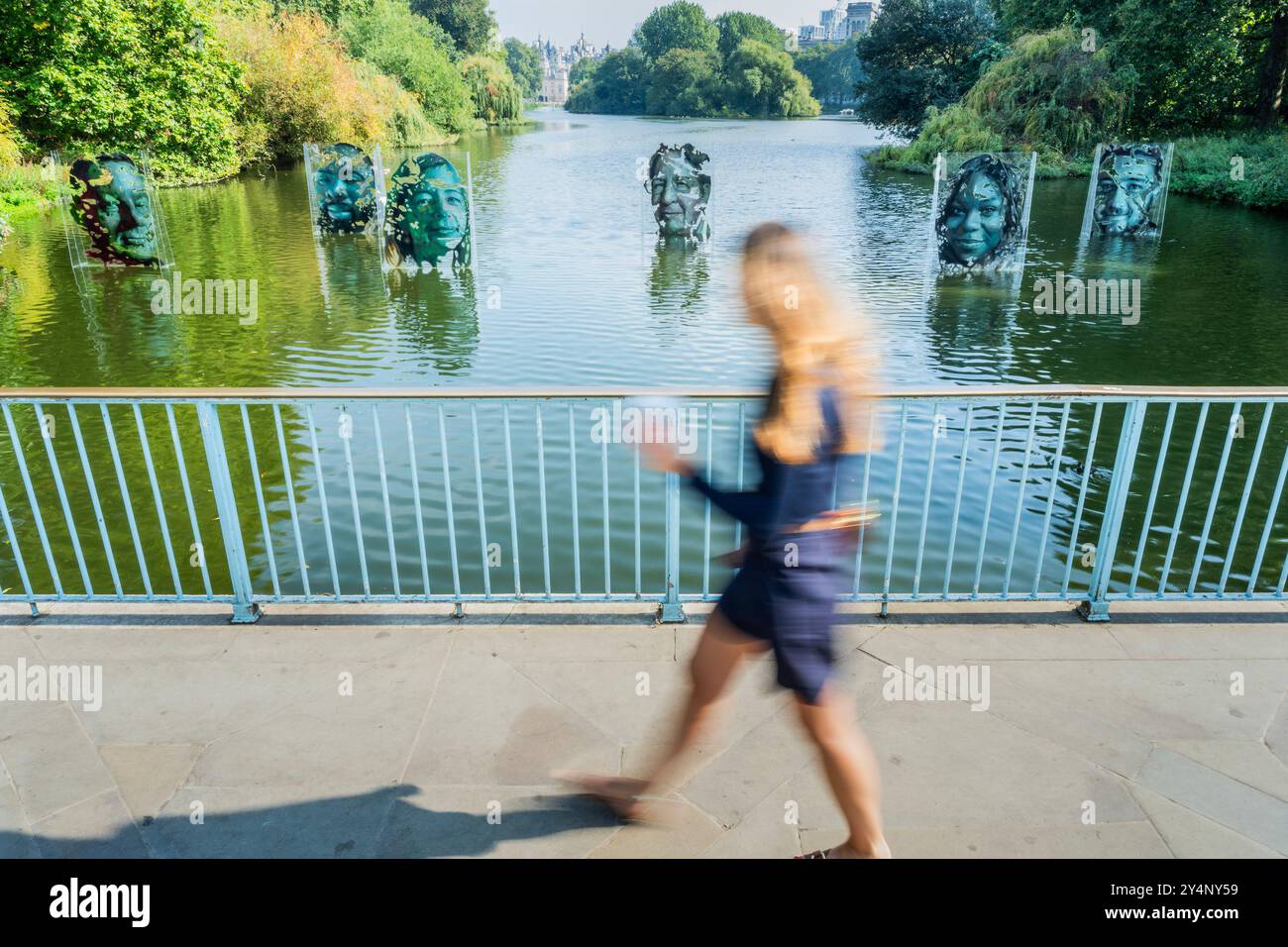 London, UK. 19 Sep 2024. Sunny weather boosts visitors on the bridge ...