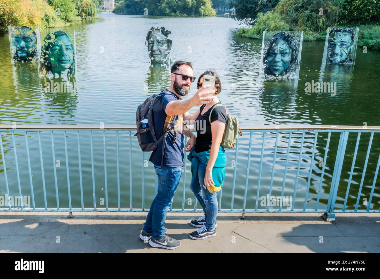 London, UK. 19 Sep 2024. Sunny weather boosts visitors on the bridge ...