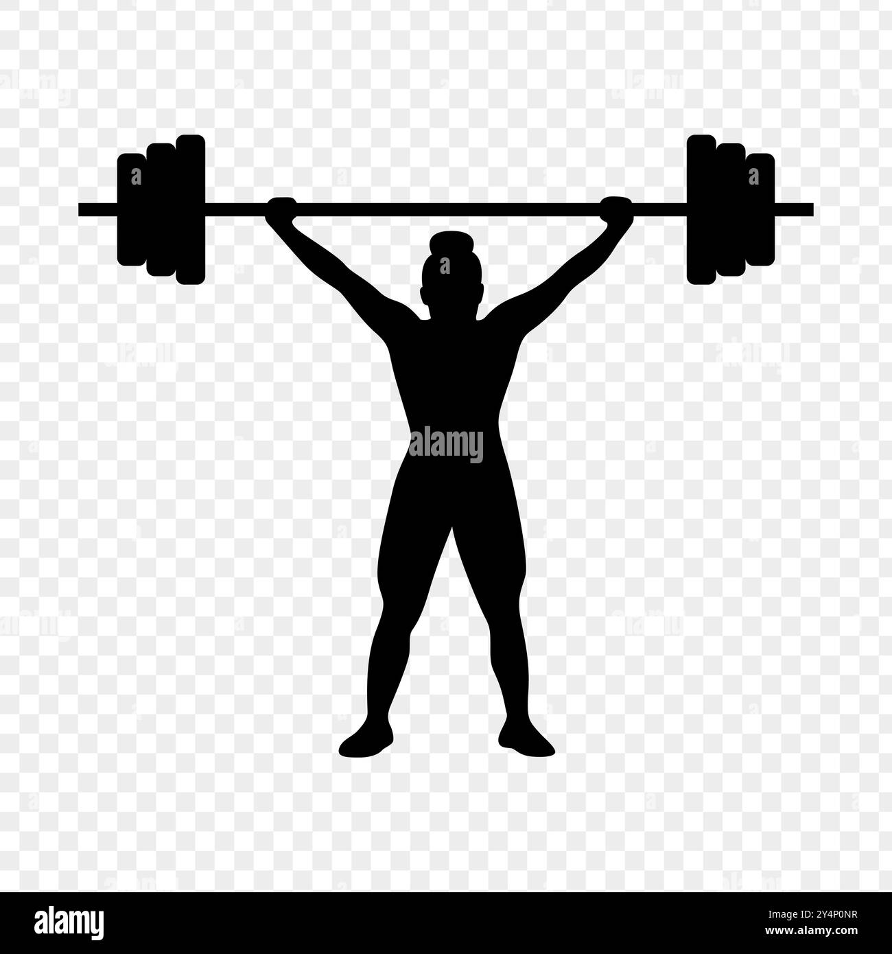 Weight lifter competition female Black and White Stock Photos & Images ...