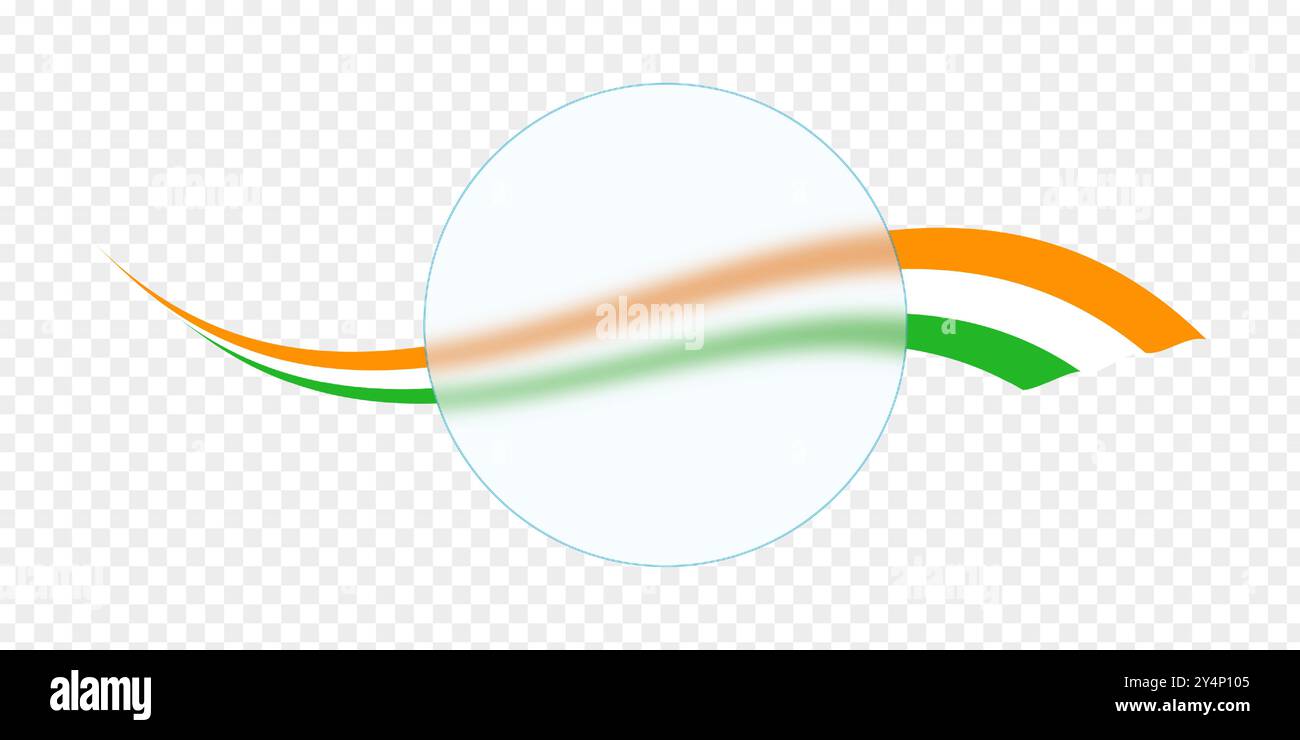 Vector illustration of wavy India flag with overlay effect on ...