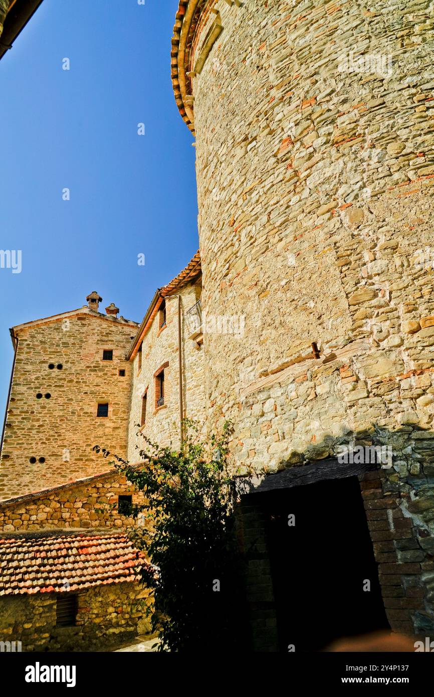 Ancient medieval village of Monterone. Province of Arezzo. Tuscany ...