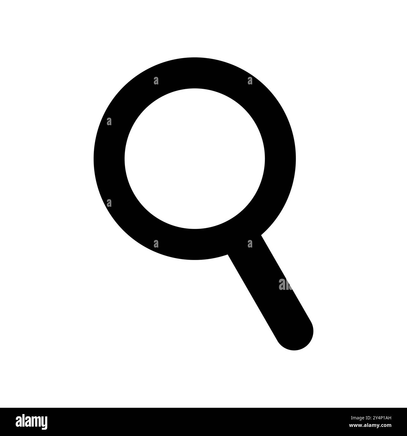 Search icon vector. Magnifying glass icon. Magnifier or loupe sign ...
