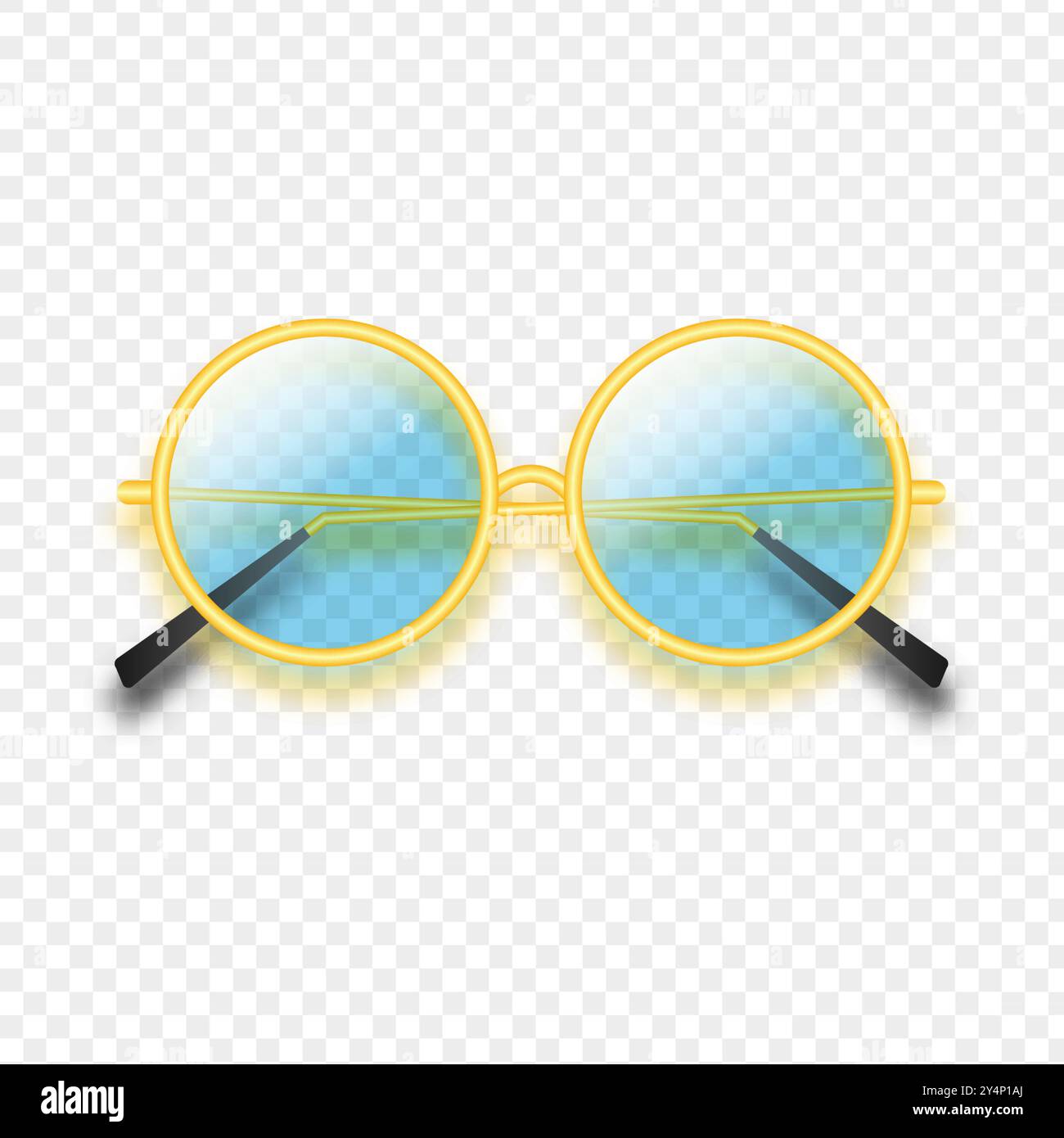 Vector illustration of Gandhi specs on transparent background Stock ...