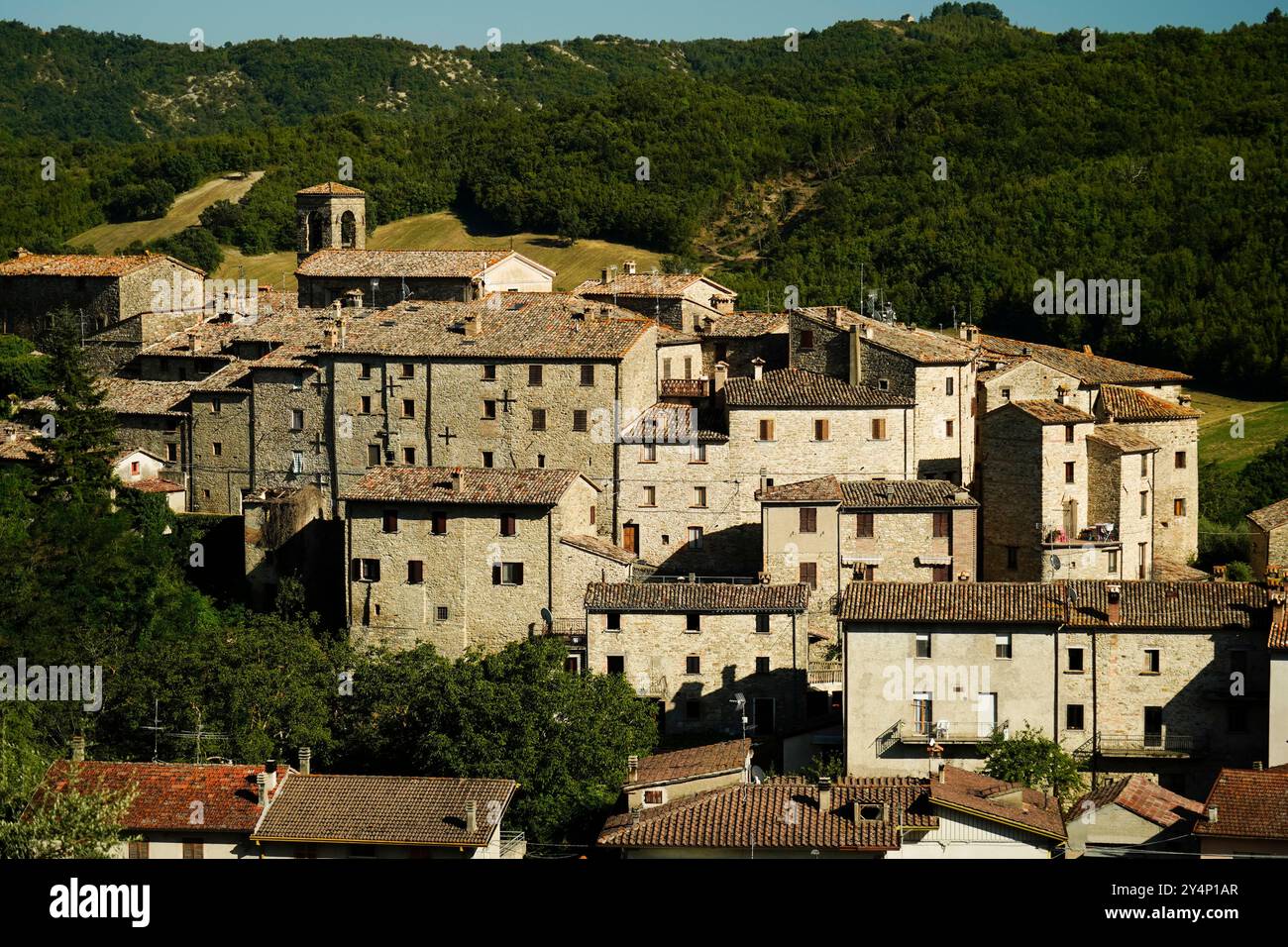 Ancient medieval village of Monterone. Province of Arezzo. Tuscany ...