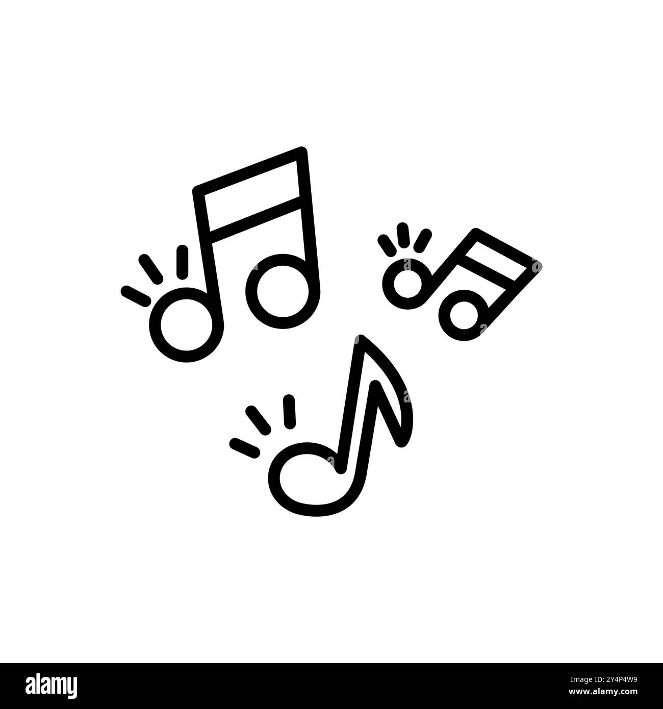 Music note icon vector logo template Stock Vector Image & Art - Alamy