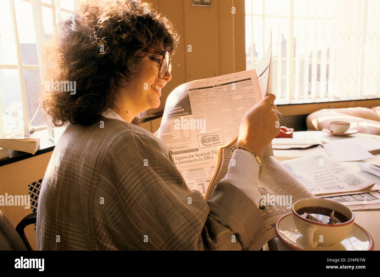 Linda Agran television producer head of Euston Films. In the office ...