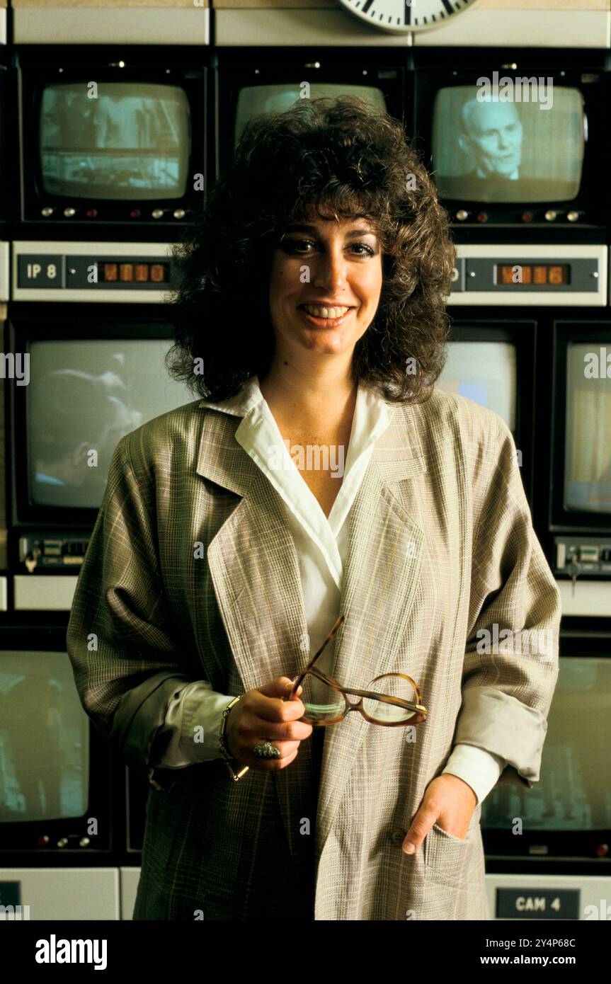 Linda Agran television producer head of Euston Films. In the office ...