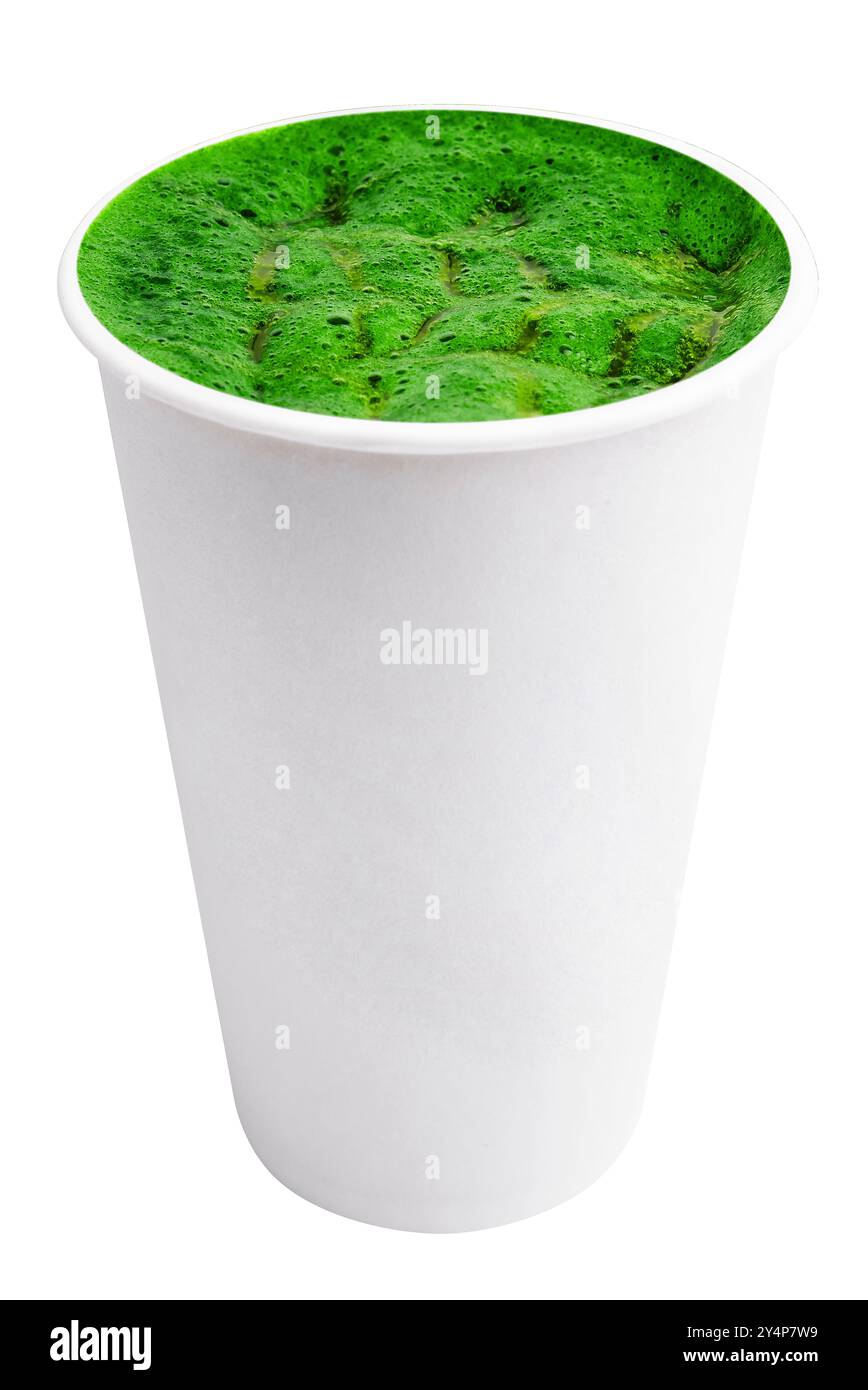 Fresh green matcha coffee Cut Out Stock Images & Pictures - Alamy