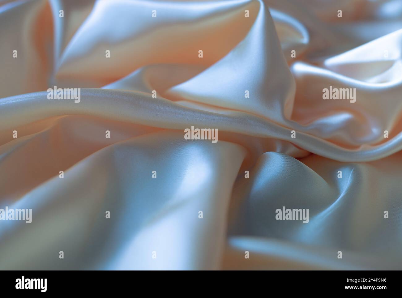 background and texture of silk fabric in peach color Stock Photo - Alamy