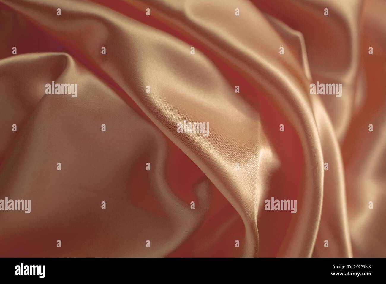 background and texture of silk fabric in peach color Stock Photo - Alamy