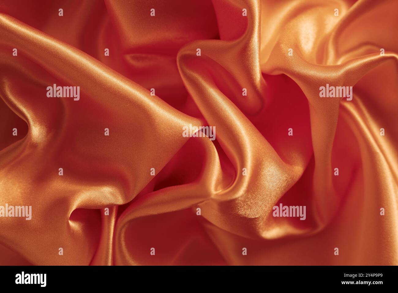 background and texture of silk fabric in peach color Stock Photo - Alamy