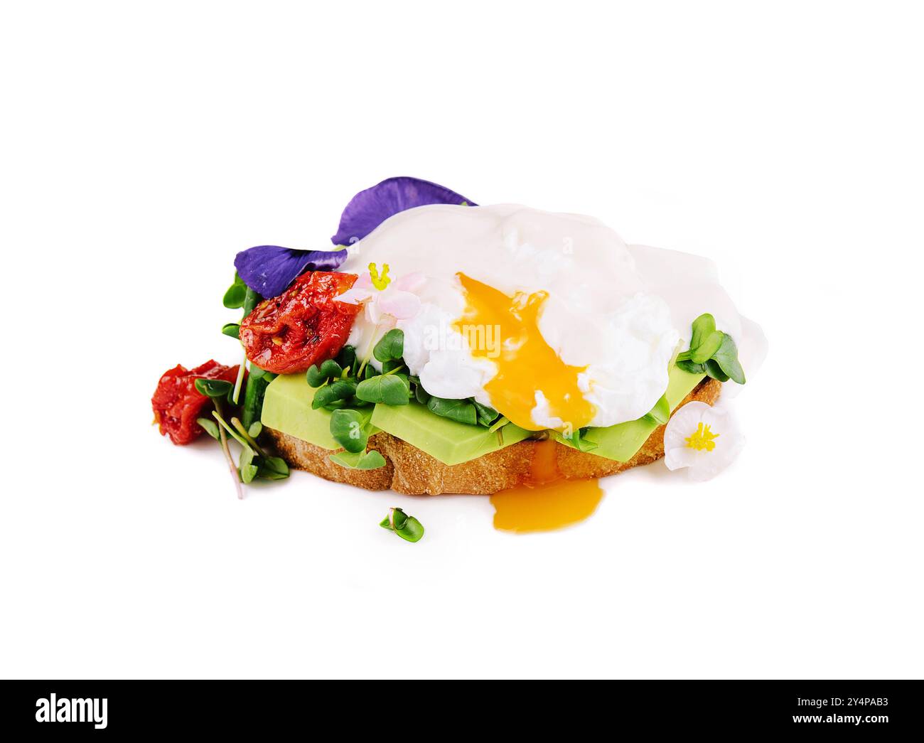 Healthy breakfast poached egg Cut Out Stock Images & Pictures - Alamy