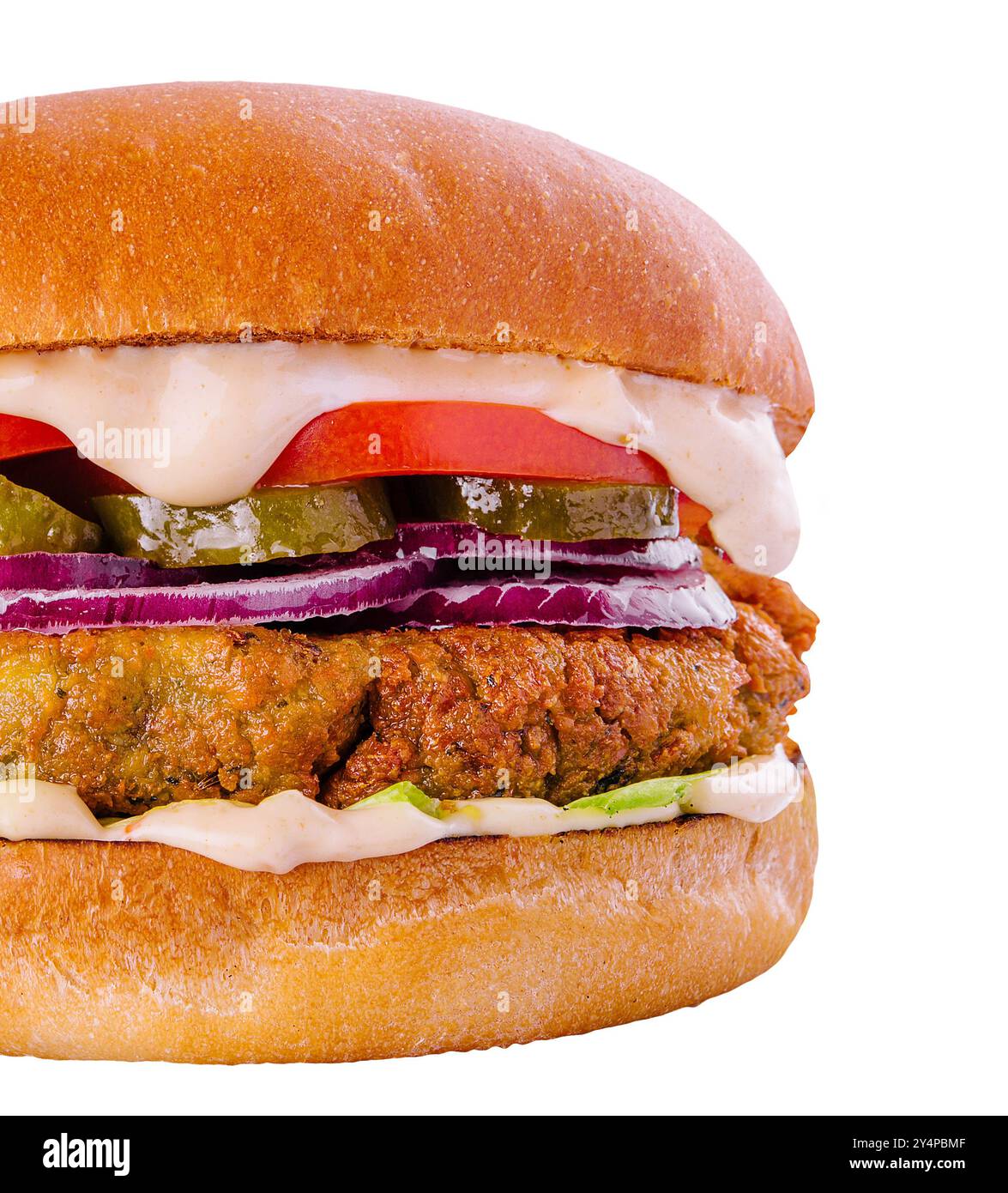 Healthy Vegan Vegetarian Meat Free Burger Stock Photo - Alamy