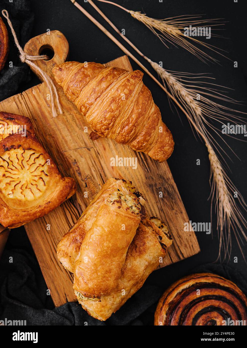 different pastries with boxes for delivery Stock Photo - Alamy