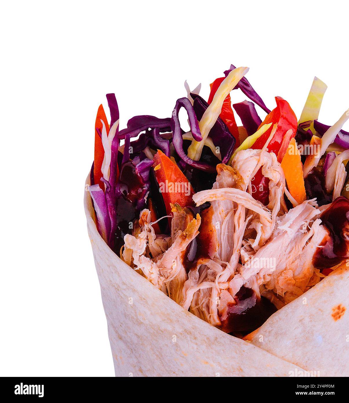 Tasty shawarma sandwich closeup on white background Stock Photo - Alamy