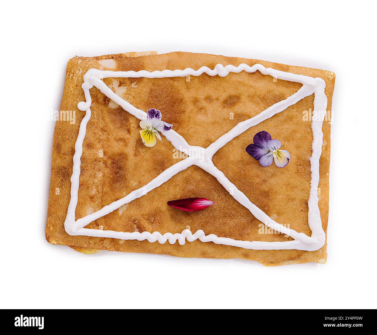 pancake concept with sour cream face Stock Photo - Alamy