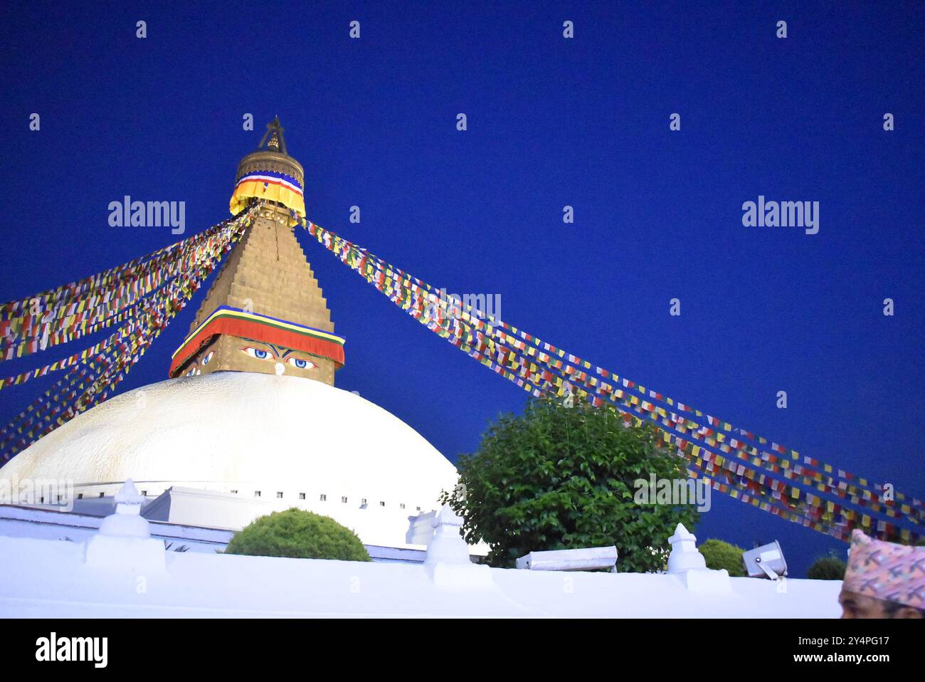 Buddha Stupa, Buddhist temple in Kathmandu, Nepal Stock Photo - Alamy