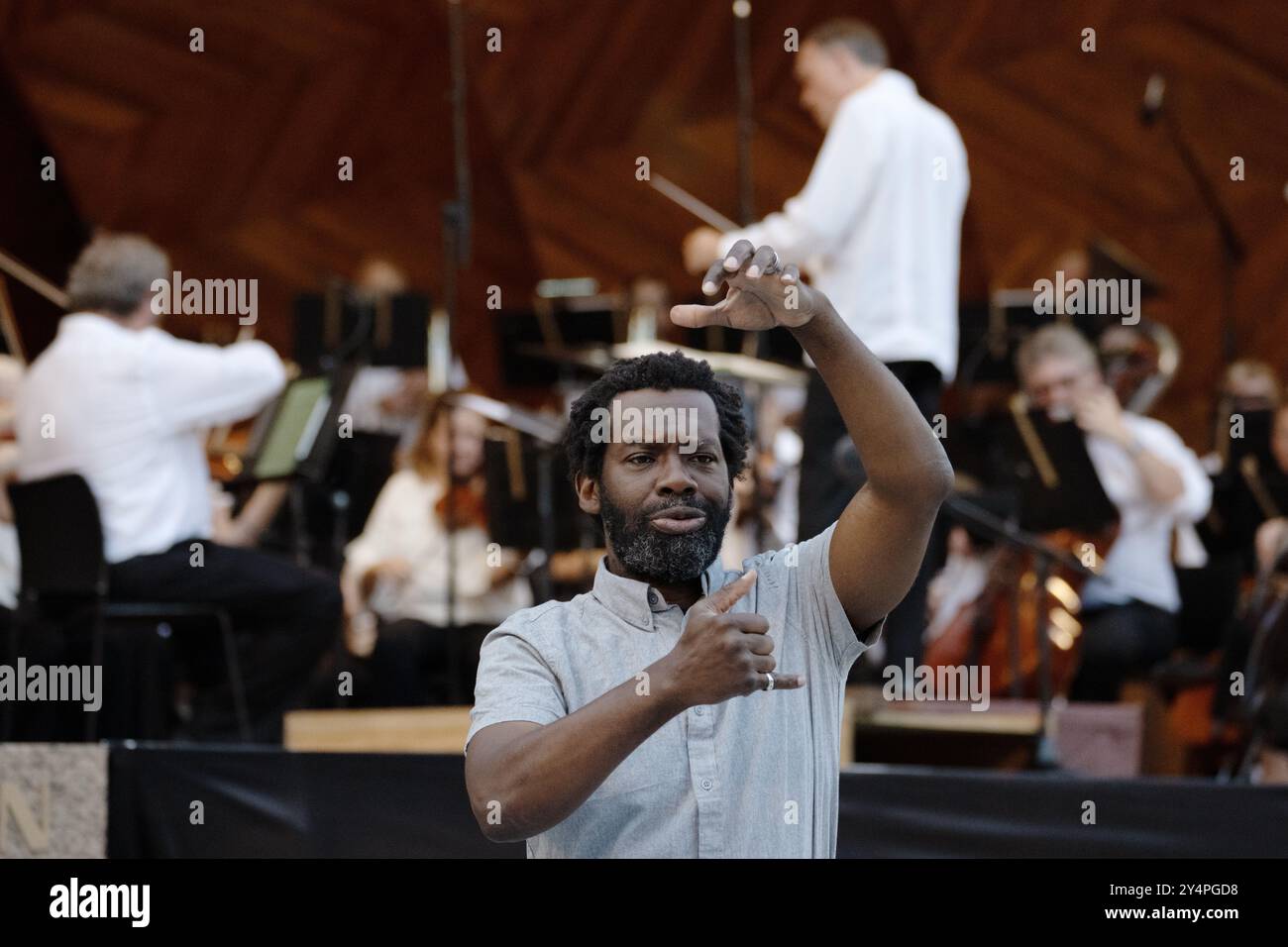 Boston Landmarks symphony orchestra performing its summer program at ...