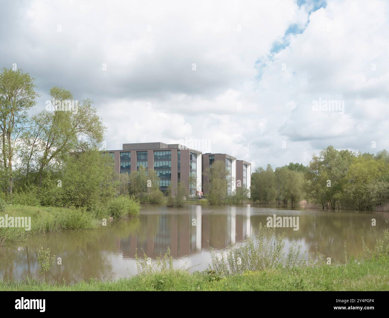 Building elevation across Foundry Brook. 400 Long Water, Reading ...