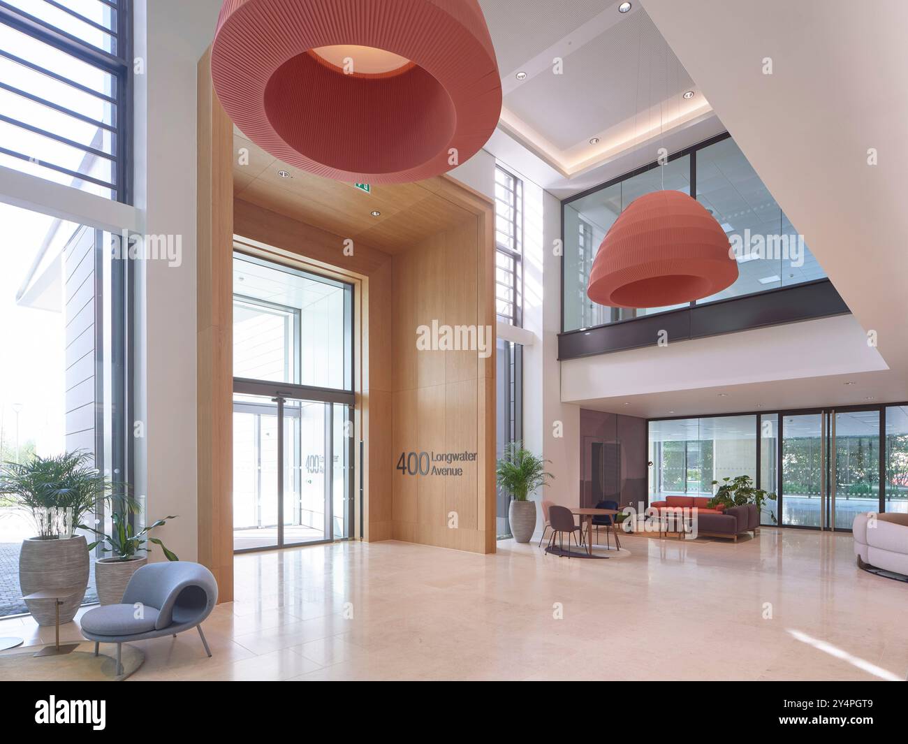 Double-height entrance lobby. 400 Long Water, Reading, United Kingdom ...