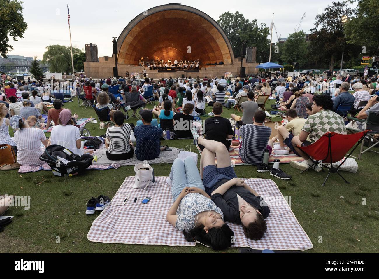 Boston Landmarks symphony orchestra performing its summer program at ...