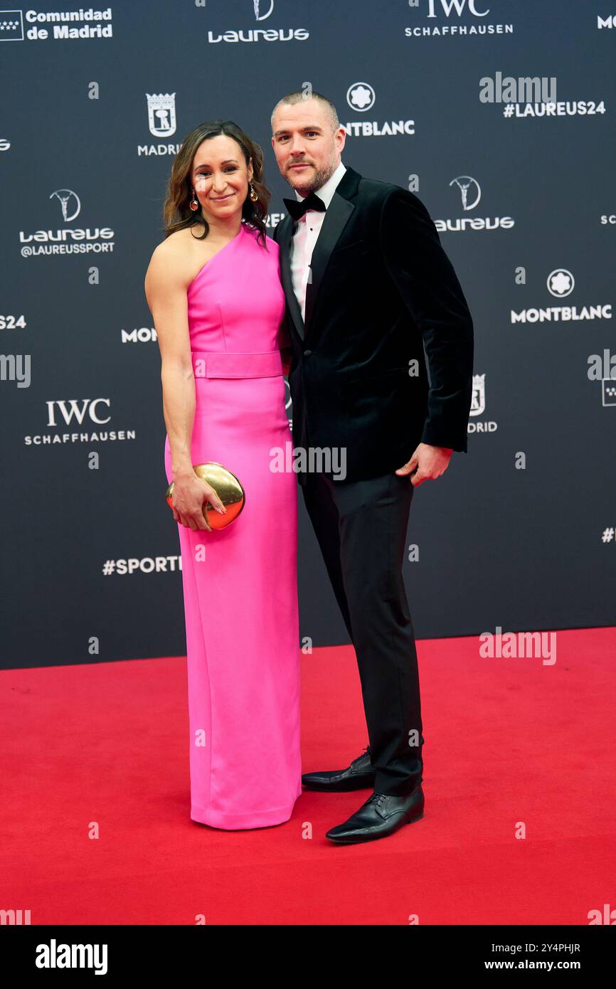 Jessica Ennis-Hill, Andy Hill attends Laureus World Sports Awards ...