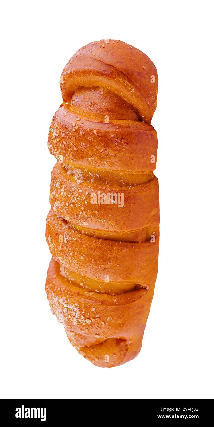 bun top view isolated on white Stock Photo - Alamy