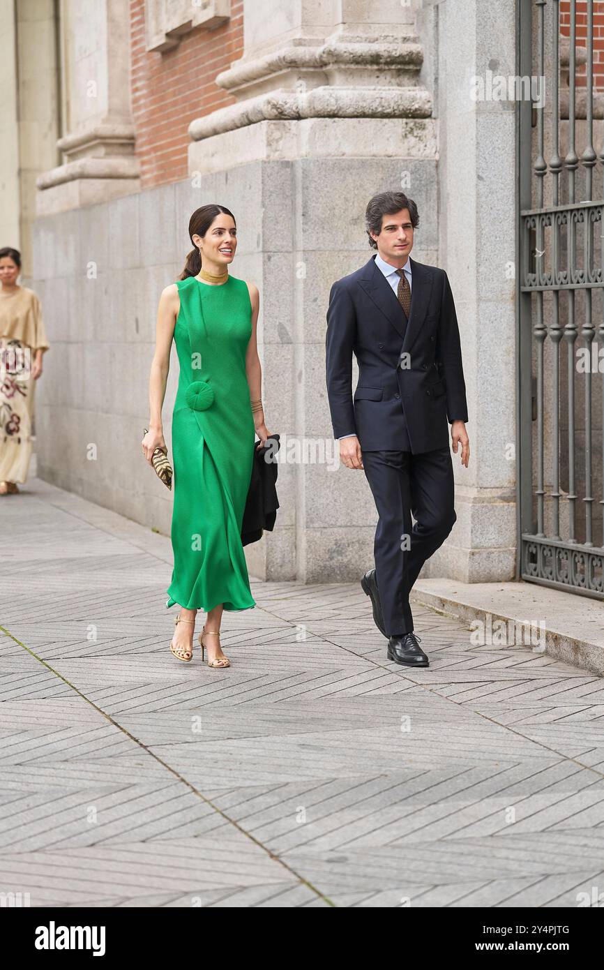 Sofia Palazuelo, Fernando Fitz-James Stuart arrives at the wedding of ...