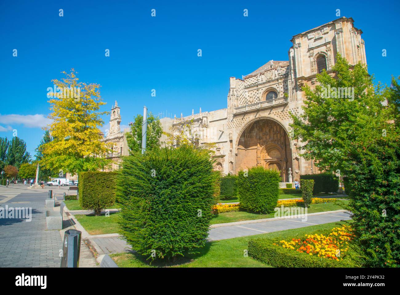 Facade of San Marcos Hospital. Leon, Spain Stock Photo - Alamy