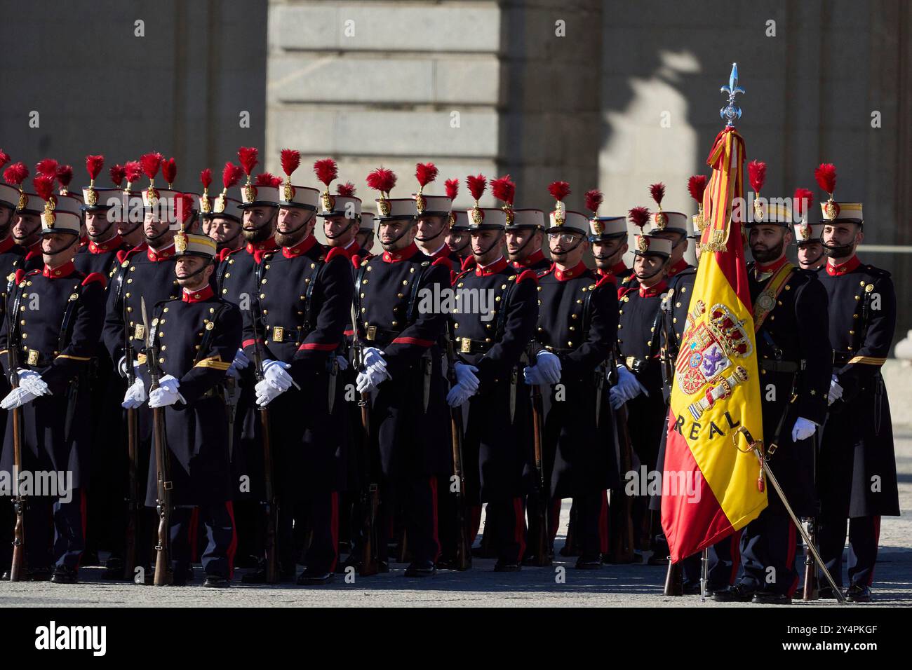 Soldiers with Spanish Flag attends New Year's Military Parade 2024 at ...