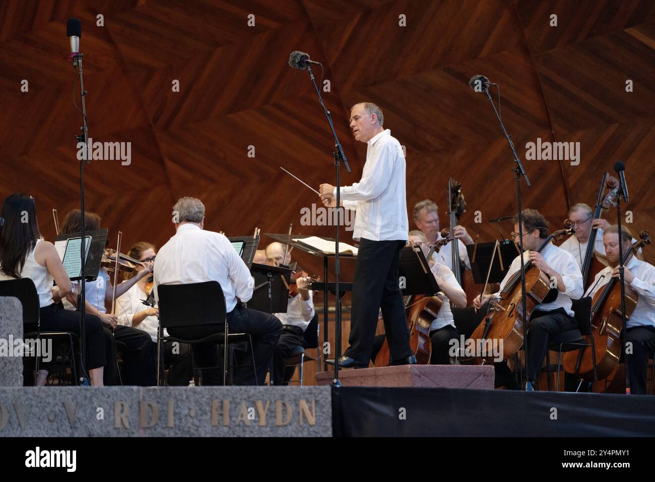 Boston Landmarks symphony orchestra performing its summer program at ...