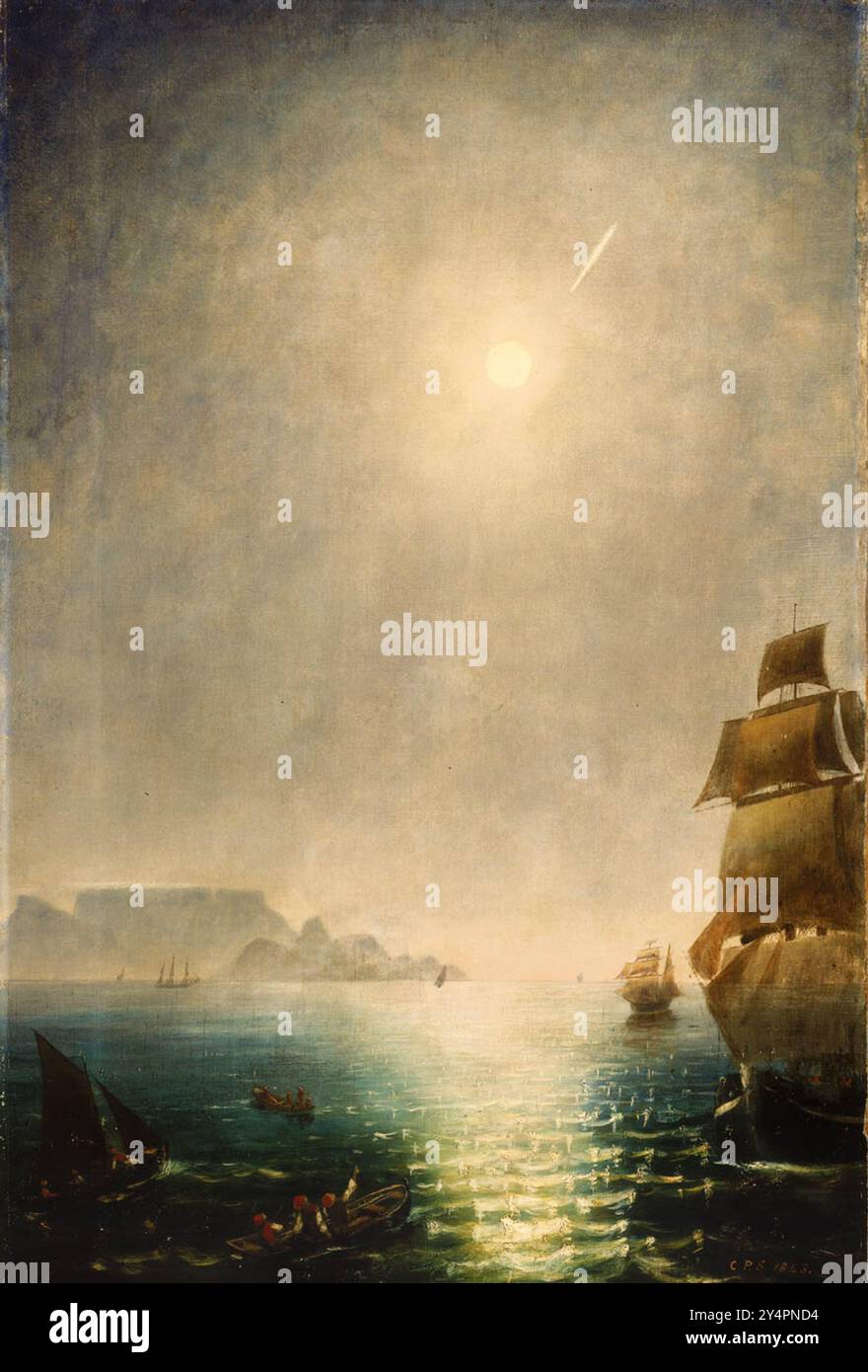 Daylight View over Table Bay Showing the Great Comet of 1843 painting ...