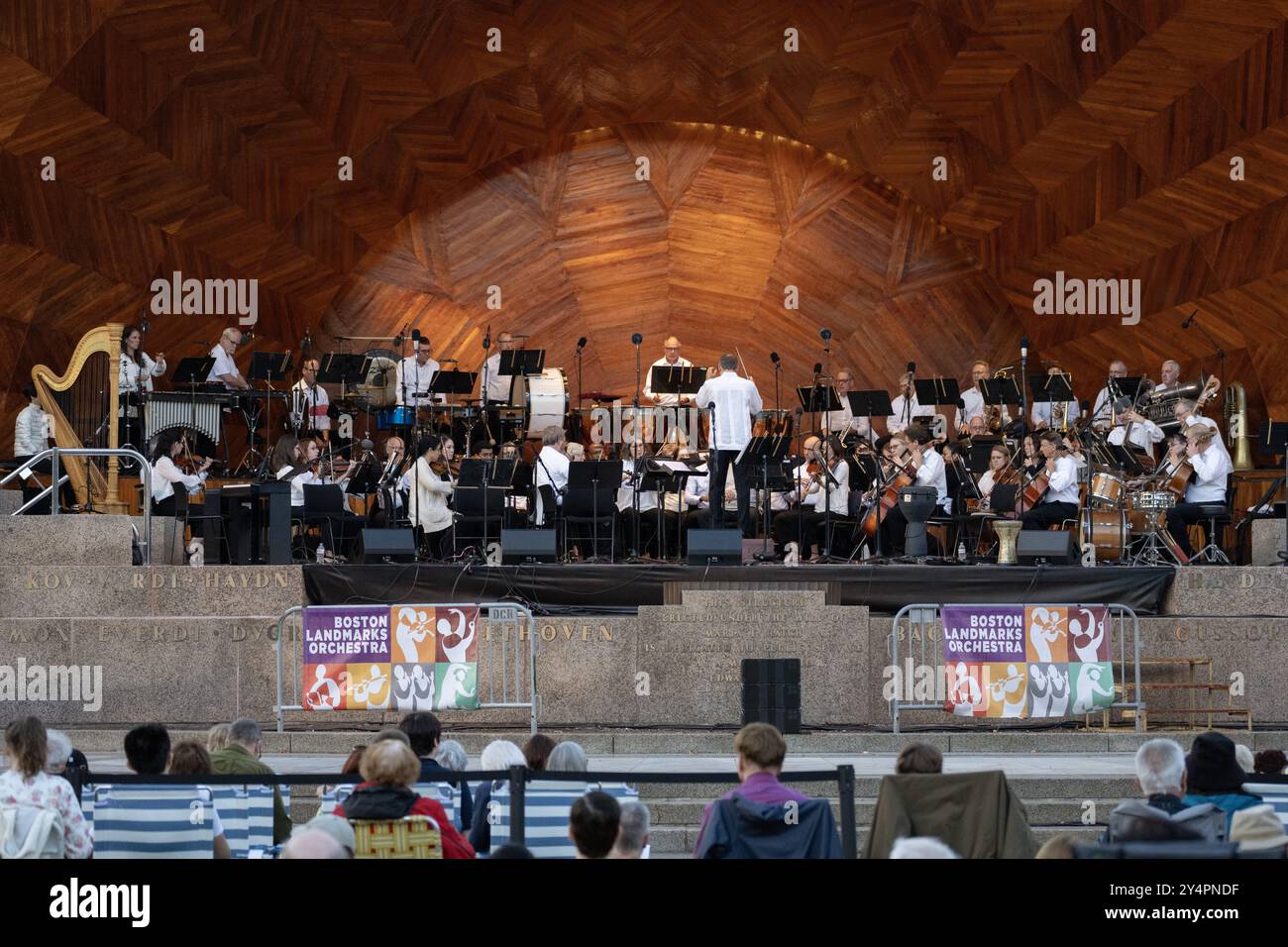 Boston Landmarks symphony orchestra performing its summer program at ...