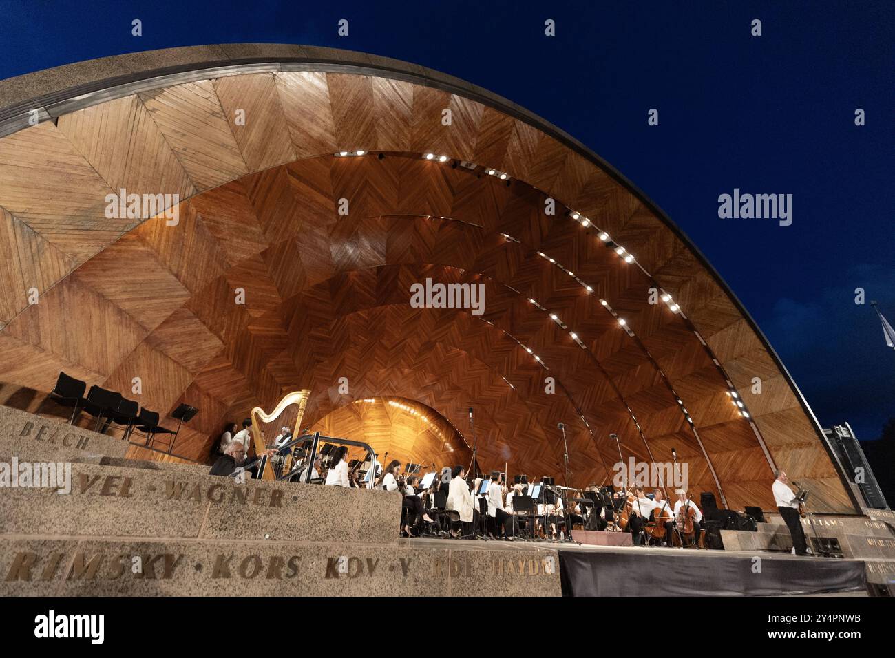 Boston Landmarks symphony orchestra performing its summer program at ...