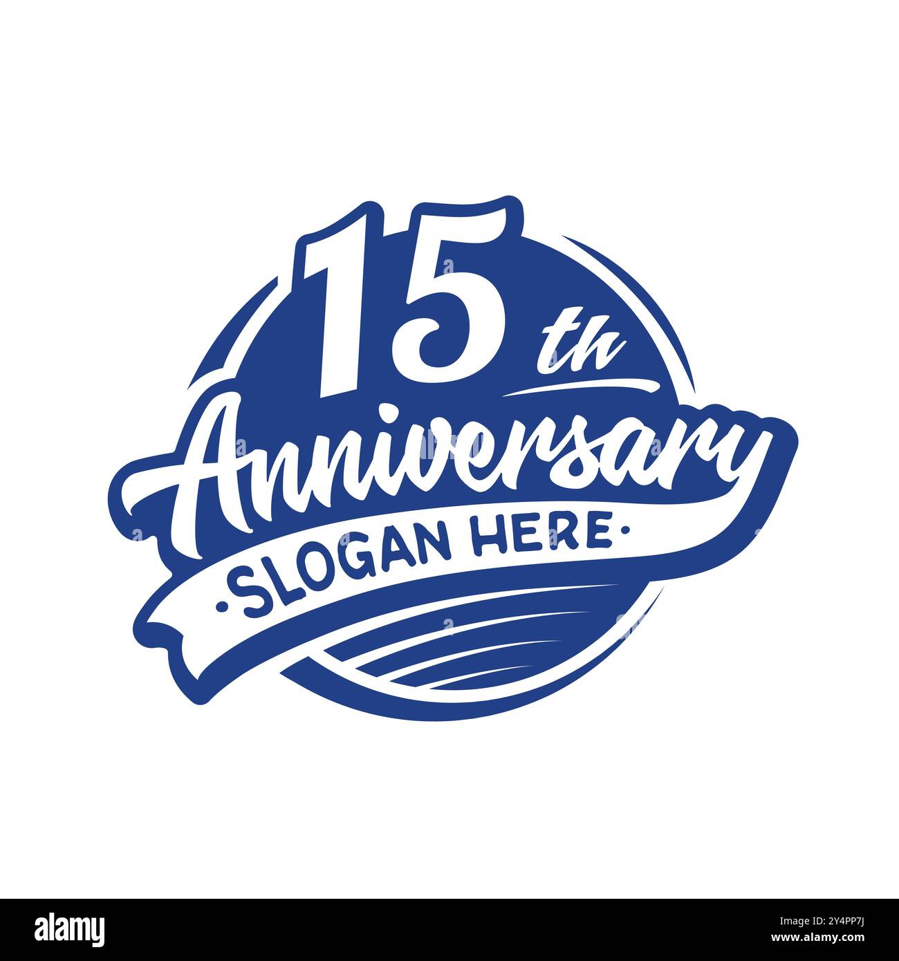 15 years anniversary design template. Vector and illustration. 15th ...